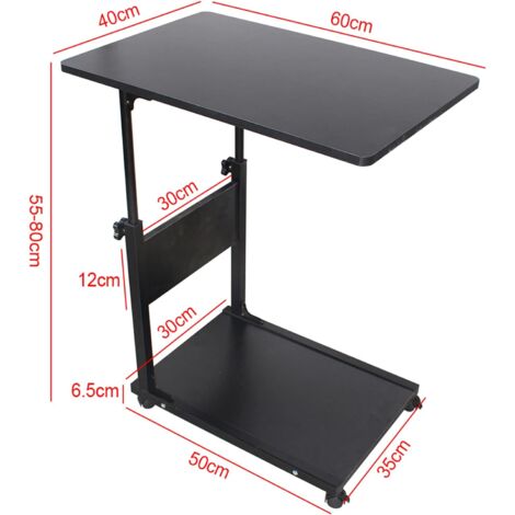 Beistelltisch Bett Laptoptisch Computertisch Höhenverstellbar mit ...