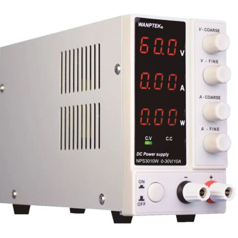 Einstellbar 0-30V 0-10A Labornetzgerät DC Schaltnetzteil 3 Digits ...