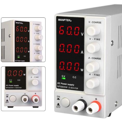 Regelbares DC Labornetzgerät 0-60V 5A Stabilisiert Labornetzteil ...