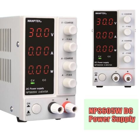 Regelbares DC Labornetzgerät 0-60V 5A Stabilisiert Labornetzteil ...