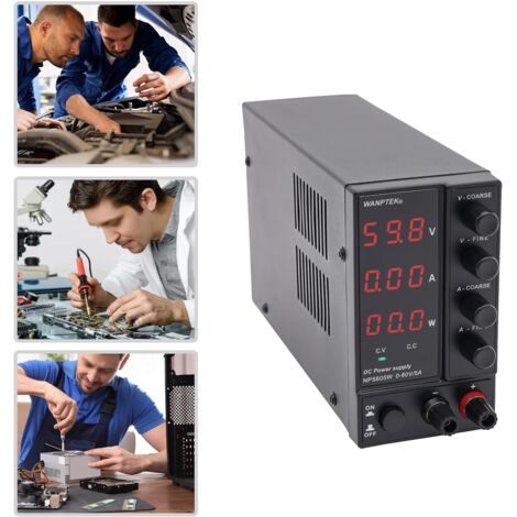 Labornetzteil 60V 5A DC Trafo Regelbar Netzgerät Digital mit 3 ...