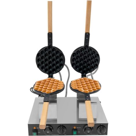 Bubble Waffeleisen Doppelt Drehbar Bubble Waffle Maker, 2830W ...