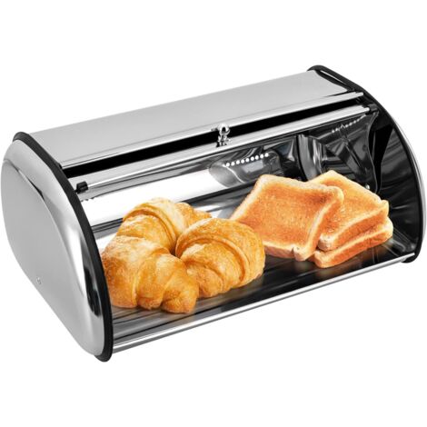 Brotkasten, Brotdose aus Metall,410 Edelstahl Bread Box, Brotbox mit ...