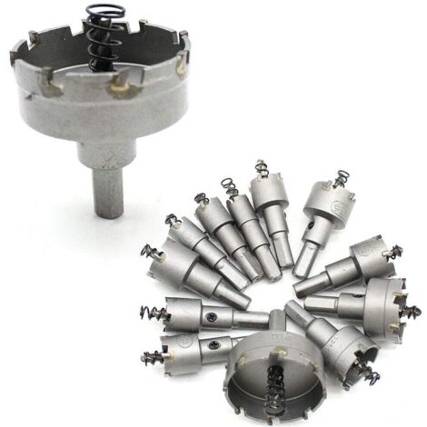 Lochsäge Set 12 Stück Bohrer löcher HSS Metall Lochbohrer Lochsäge ...