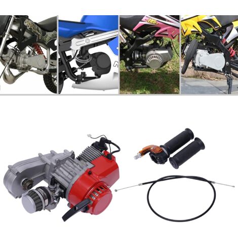 49cc 2 Hub Motor, 3PS 1,7KW Benzinmotor 49ccm 2-Takt Engine Motor Mini ...