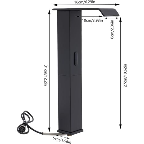 Hoch Infrarot Sensor Wasserfall Wasserhahn Armatur aus Messing ...