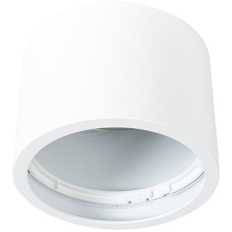 Downlight-Ring Aufbau Rund für LED-Glühbirne GU10 AR111 Weiß