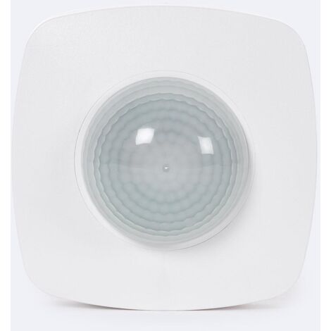 Hochsensibler Bewegungssensor PIR 360º IP65 mit Fernbedienung Weiß