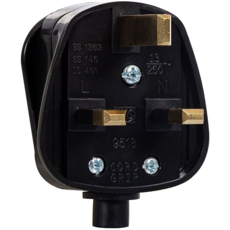 Stecker Typ G (UK) Schwarz