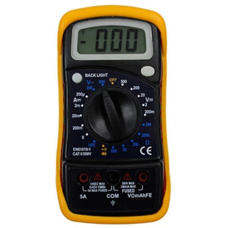 Multimeter Digital Basic 500V AC/DC 5A AC 5 A