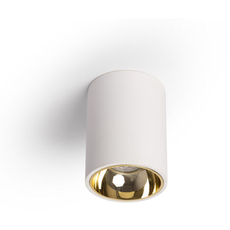 Deckenleuchte Gips Gulloc Weiß