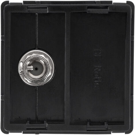 TV-Buchse+Blindabdeckung Modern Schwarz