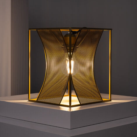 Tischlampe Metall Auro Gold