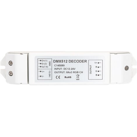 Controller RGB DMX512 Decoder 3 Kanäle RGB