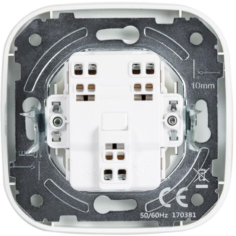 Steckdose Typ F Schuko Klassik Rund Weiß