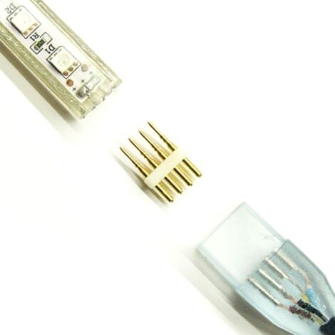 4-Pin-Stecker für LED Lichtschläuche RGB 220V SMD5050 Schnitt jede 25cm ...