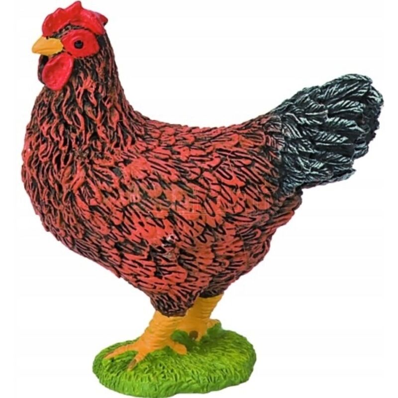Bullyland 62316 figurina di gallina marrone 4 cm
