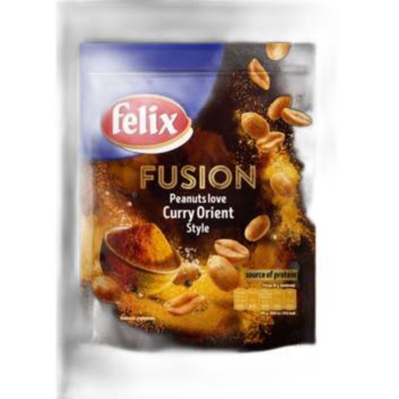 Felix Fusion Curry Orient Peanuts - Snack croccanti e piccanti 150 g