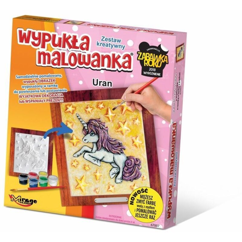 Pagina da colorare convessa - Urano l'unicorno
