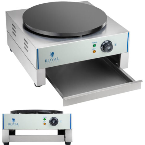 Piastra per pancake rotonda singola, diametro 40 cm