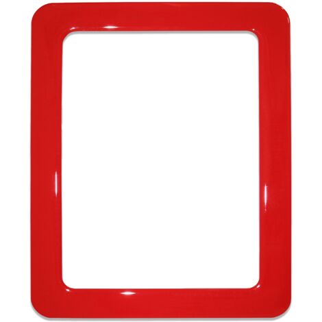 Cornice magnetica autoadesiva, dimensioni 19,0 x 23,8 cm - rossa