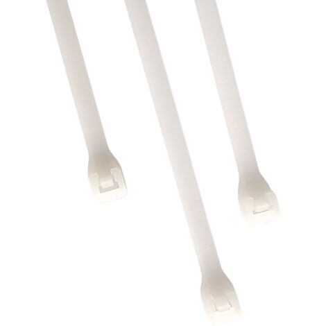 Fascetta stringicavo 3,6x200mm bianca - 100 pezzi