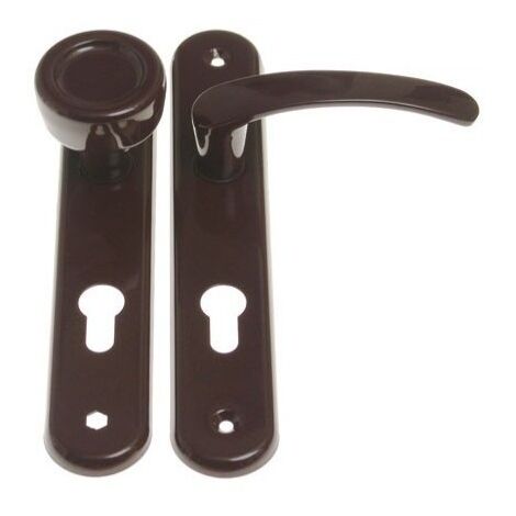 MANIGLIA-POMELLO VERNICIATO MARRONE INSERTO 90 - MP GK 9Y BR