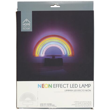 Lampada LED arcobaleno con effetto neon