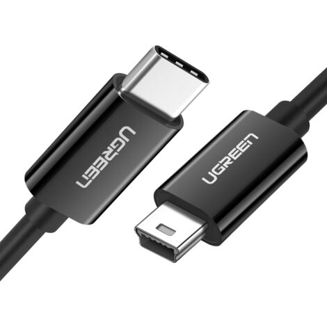 Cavo ugreen da usb c a mini usb da 1 m - nero