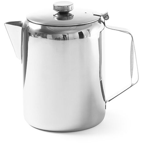 Teiera in acciaio inox con coperchio per caffè e tè 0,6L - Hendi 453209