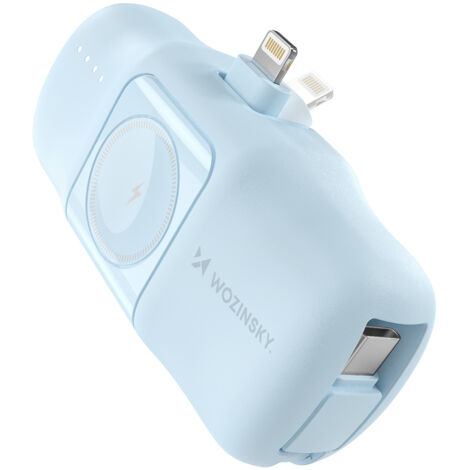 Mini Power Bank 5000mAh 15W con caricabatterie Lightning per iPhone e ...