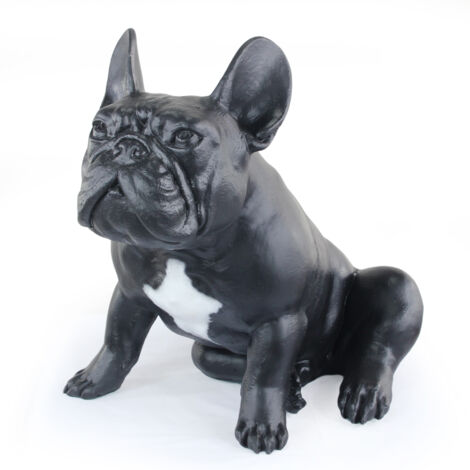 Bulldog francese III - una statuetta di cane a grandezza naturale, una ...
