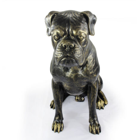 Boxer, Boxer - una statuetta di cane a grandezza naturale, una figura ...
