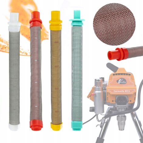 Rosfix Finger filter bianco 60 mesh per unità di verniciatura + rosso ...