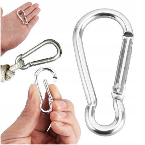 MOSCHETTONE Vigile del Fuoco 50 mm per CORDE Portachiavi Guinzaglio per ...