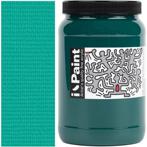 VERNICE ACRILICA verde turchese Renesans IPAINT 500ml 16 VERDE SMERALDO