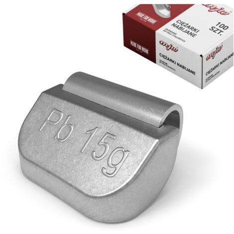 Pesi chiodati PB da 15g per cerchi in acciaio, 100 pz. Guida