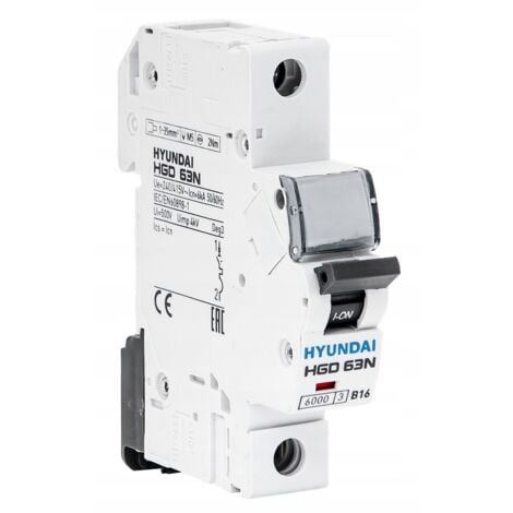 HYUNDAI HGD - INTERRUTTORE SOVRACORRENTE 1P, 6KA, 6A, CAR. B