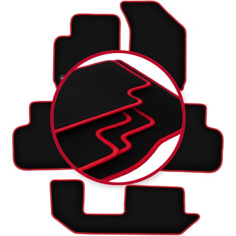 Tappetini auto CARLUX-RED per: Dodge Journey JC49 7 posti (2007-2016)