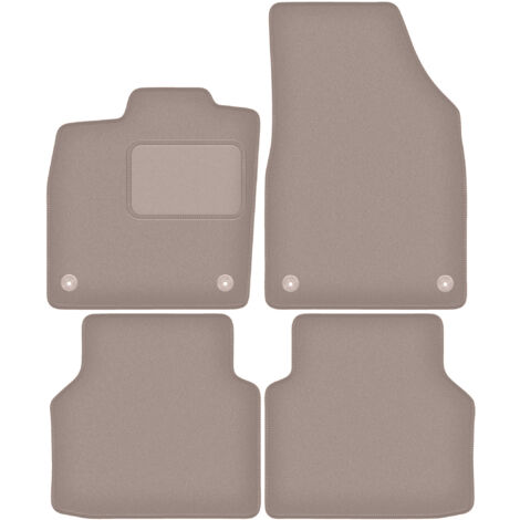 Tappetini in velluto beige per: Audi Q4 e-TRON (2021-2022)