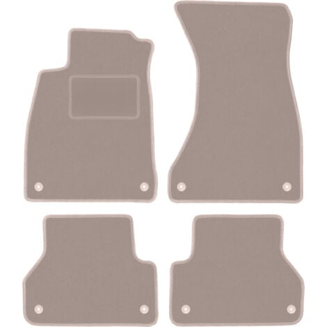 Tappetini in velluto beige per: Audi A4 B9 sportback, berlina, station wagon, avant, allroad (2015-)