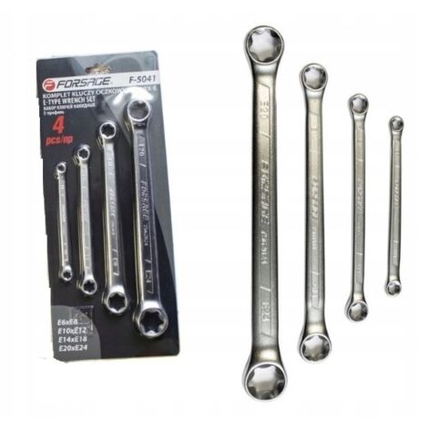 SET DI CHIAVI AD ANELLO TORX 4 PEZZI E6-E24 CRV
