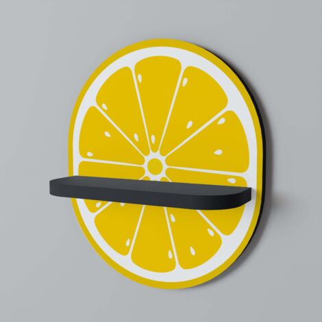 Mensola ovale RINFORZANTE LEMON Nero