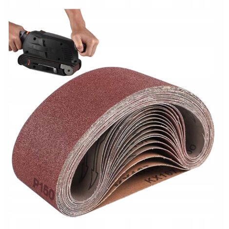 Carta vetrata per levigatrice a nastro 75x457 P150 10 pz Nastro senza fine