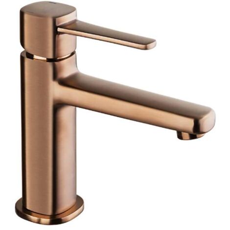 Rubinetto lavabo da appoggio Glamour, colore rame