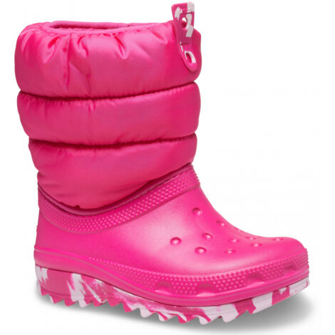CROCS CLASSIC NEO PUFF BOOT K 207684 C12EU 2930 ROSA CARAMELLA