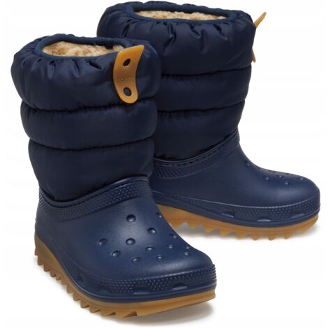 CROCS CLASSIC NEO PUFF BOOT K 207684 J24EU 3334 NAVYGUM