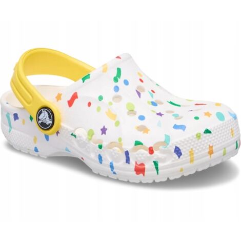 CROCS BAYA SEASONAL PRINTED CLOG KIDS 209728 C11EU 2829 WHITEMULTI