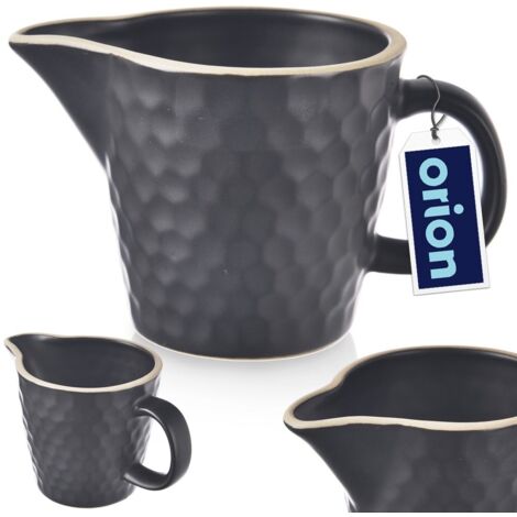 Brocca per il latte in ceramica, brocca, salsa nera, TEA TIME 100ml ...