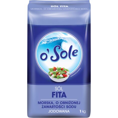 Sale marino iodato O'Sole a ridotto contenuto di sodio 1 Kg